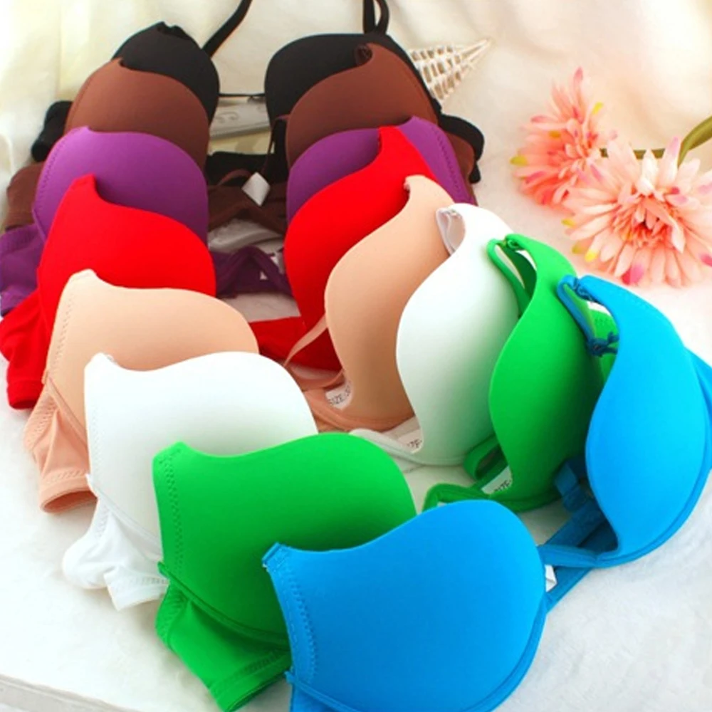 Vogue Secret Womens Underwear Sexy Seamless Push Up Bra Bralette 3 4