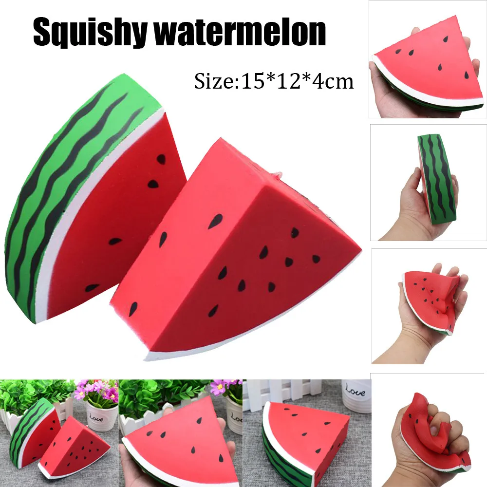 Squishy Watermelon Slow Rising Cream Scented Decompression Toys Gift ...