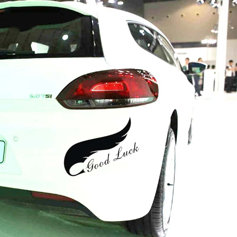 Good luck bless design glossy film car sticker,cartoon style car ...