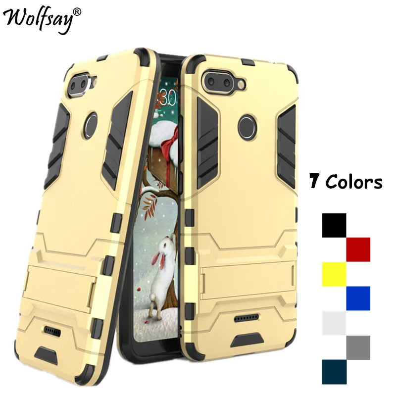 Cover For Xiaomi Redmi 6 Case Robot Capa With Phone Holder Shockproof ...
