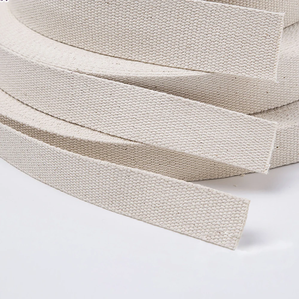 PPCrafts High Quality 20 25 30 35 38mm White Cotton Webbing Thickened ...