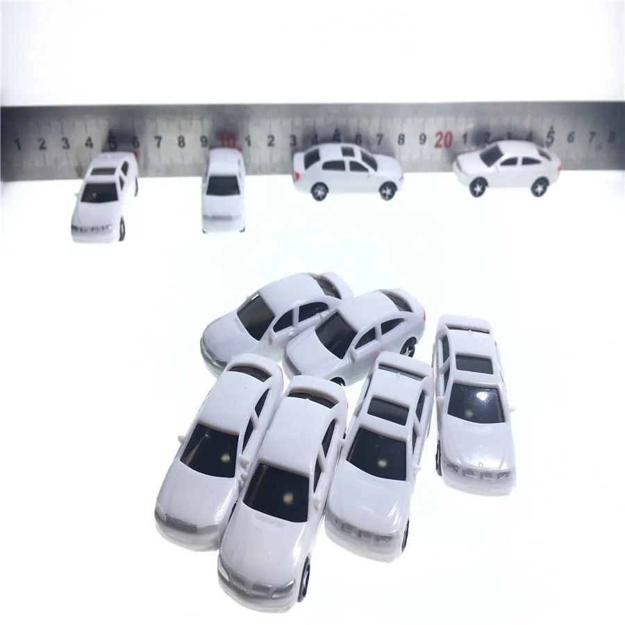 10Pcs-lot-1-100-Scale-Model-Miniature-White-Car-For-Architecture ...