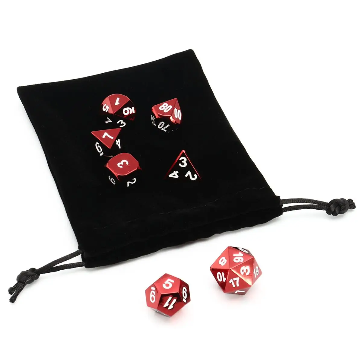 7 шт многогранные D4-D20 многогранные кости для настольной игры TRPG ...