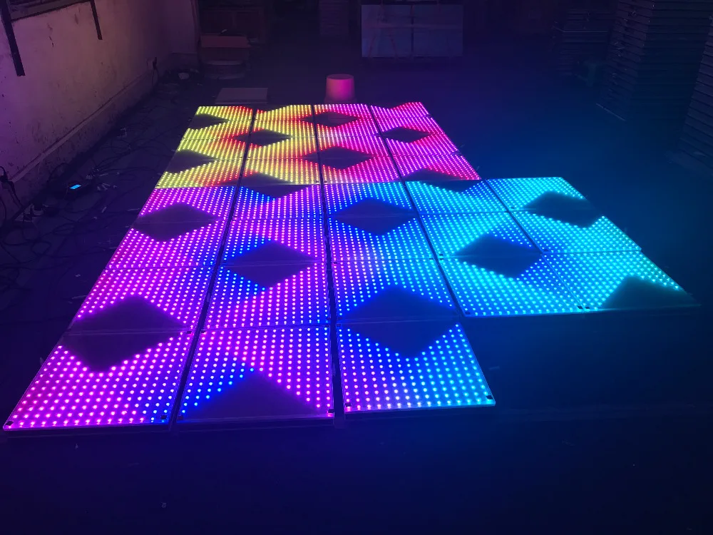 LED tile Free delivery bar DJ stage interactive15x15 pixel color ...