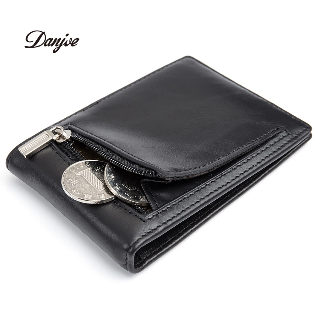 DANJUE 100% Genuine Cow Leather Men Money Clips Vintage Slim Design ...