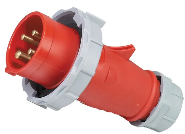 32A 400V 4P (3P+E) 32 amp cee industrial outdoor plug EN / IEC 60309-2 ...