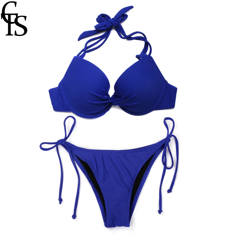 Cts Sleeveless Summer Swimsuit Women Biquini Backless Bow Tie Sexy