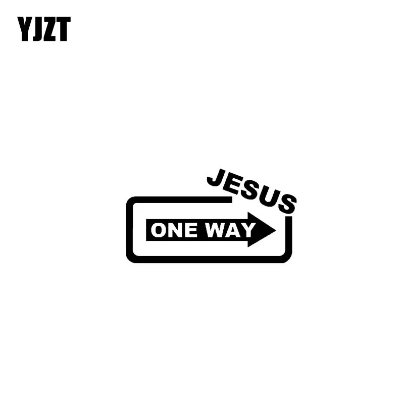 YJZT-17-8CM-9-9CM-JESUS-ONE-WAY-Vinyl-Car-Motorcycle-Sticker-Decals ...