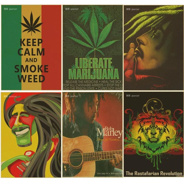 Bob Marley Weed Poster