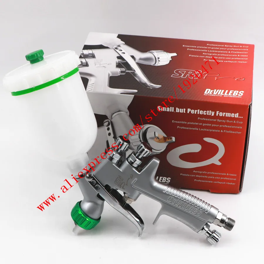 1.2mm Spray Gun SRI Paint Spray Gun DEVILLEBS Mini spray gun Gravity ...
