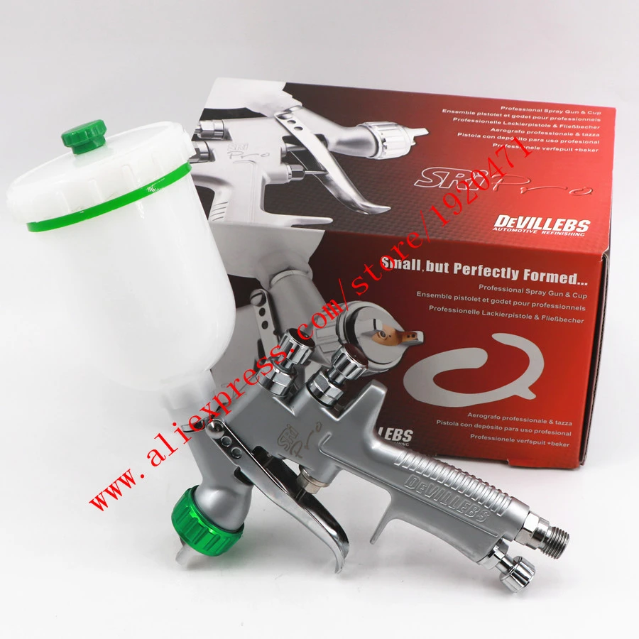 1.2mm Spray Gun SRI Paint Spray Gun DEVILLEBS Mini spray gun Gravity ...