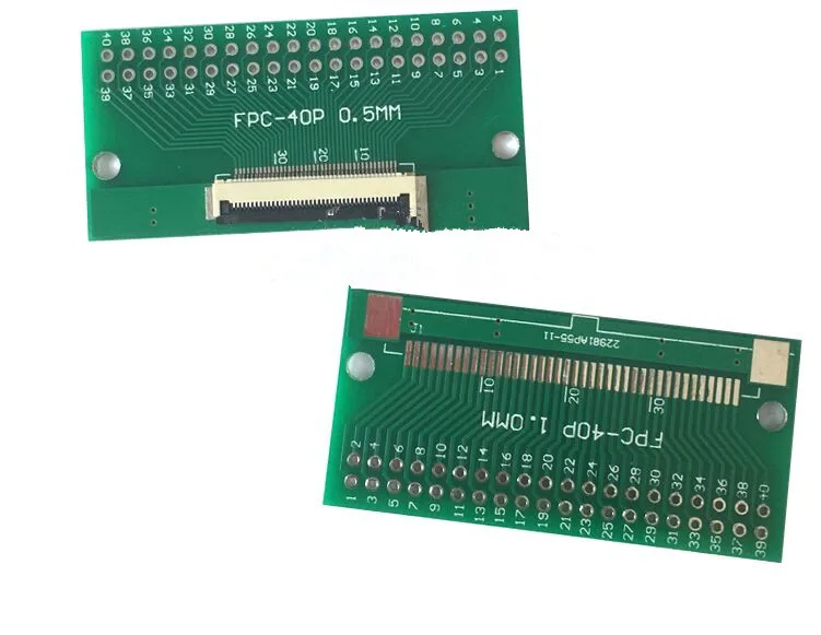 0.50mm 커넥터 단면 weldin FFC/FPC 40P 커넥터 어댑터 플레이트 PCB 보드 TFT LCD 용 플랫 케이블 ...
