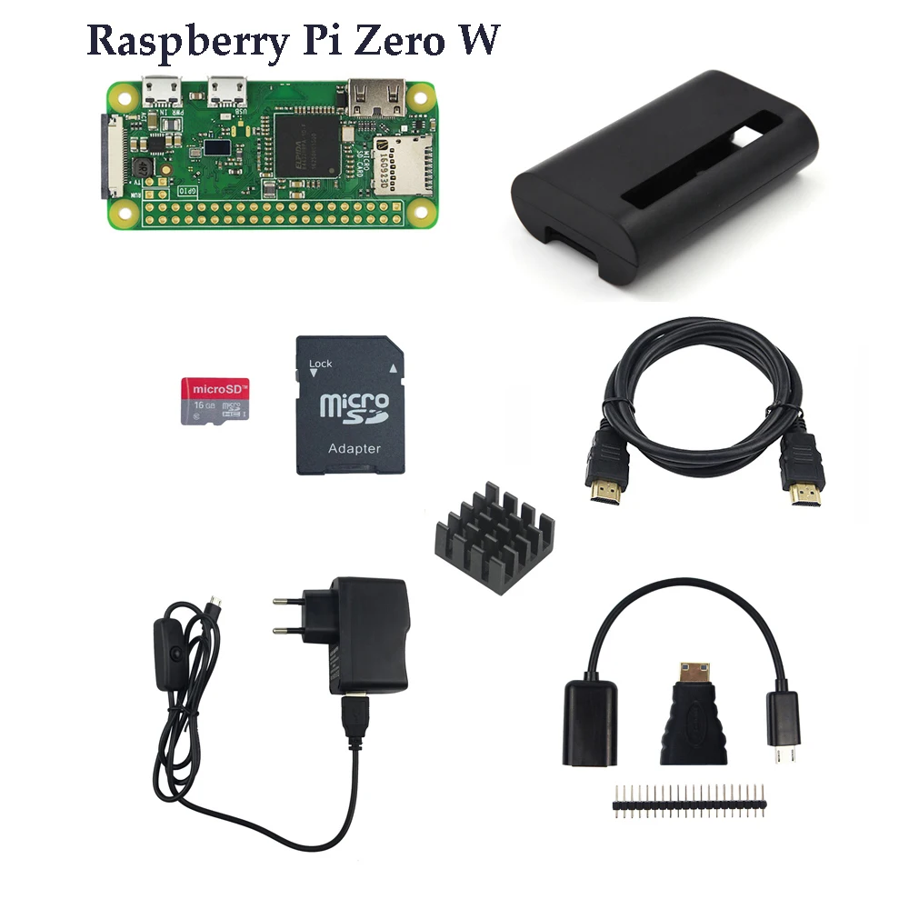 Raspberry Pi Zero W Starter Kit RPi Zero 1.3 Zero W Board +16G Card ...