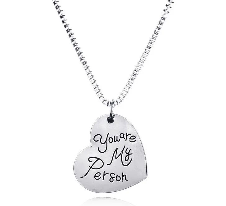 2016-simple-necklace-women-you-are-my-person-word-logo-engraved-heart