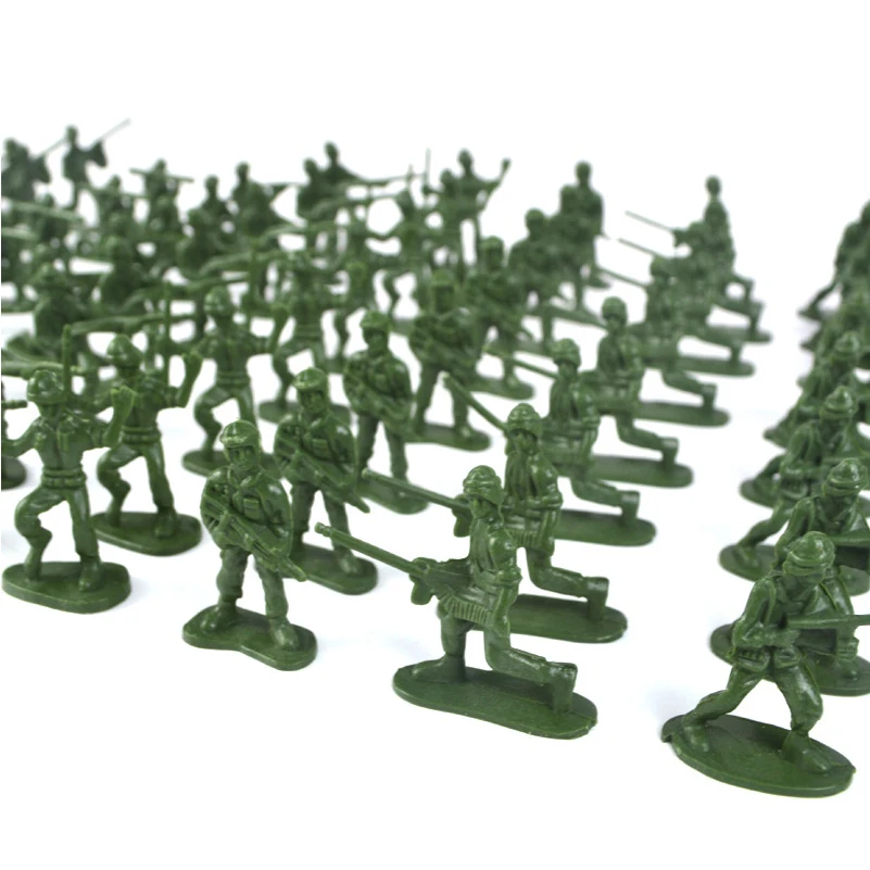 100pcs/set Military Soldiers Model 12 Types Army Mini Action Figure ...