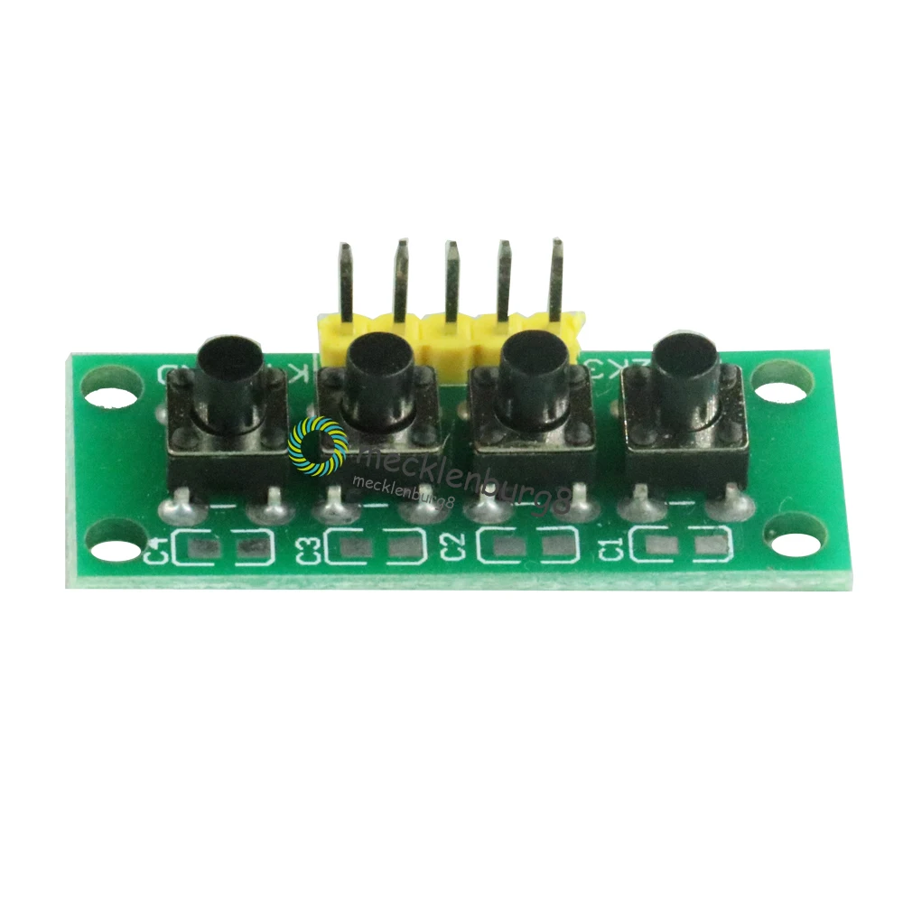 DIY-Kit-1x4-4-Independent-Key-Button-Keypad-Keyboard-Module-Mcu-for ...