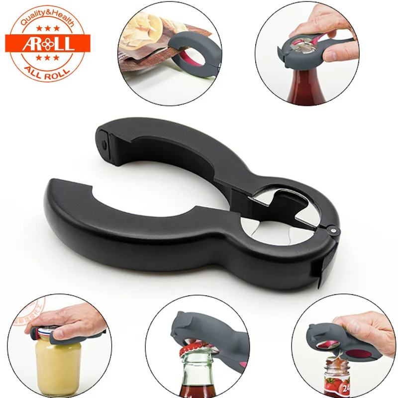 5 in 1 Multi Kitchen Tool Bottle Jar Opener Stainless Steel ...