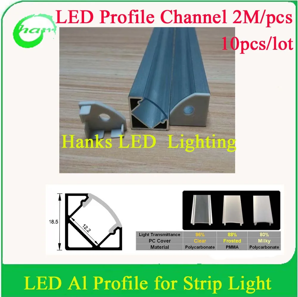 High-quality-aluminium-extrusion-channel-for-12mm-PCB-led-strip-10pcs ...