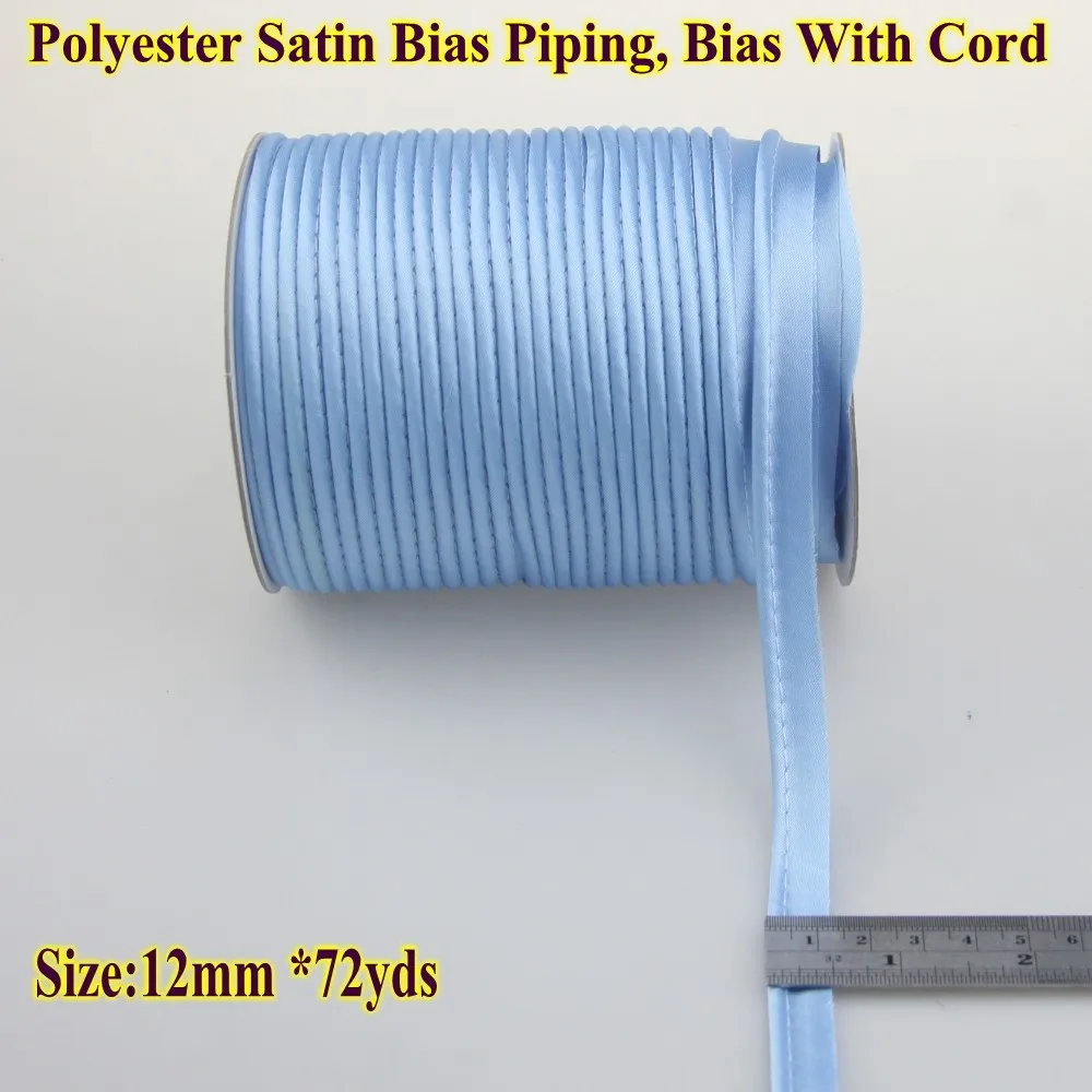 Free Shipping-polyester Satin Bias Cord Tape, Piping Tape, Satin Bias ...