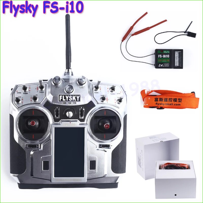 FlySky FS i10 FS I10 2.4g Digital Proportional 3.55" LED Screen 10 ...