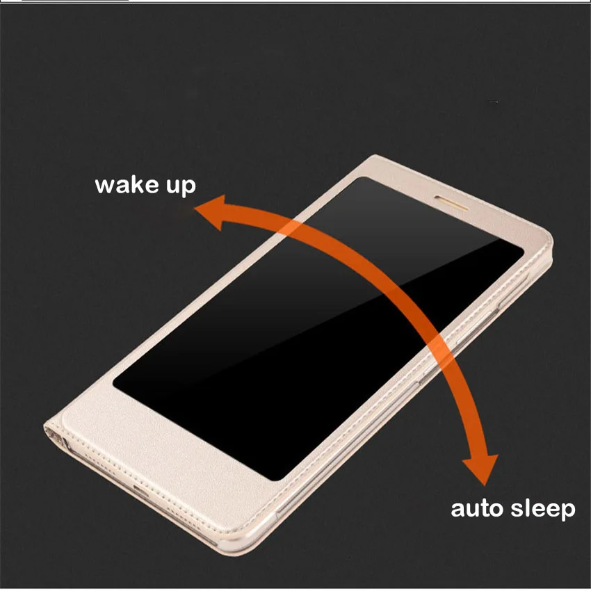 For Xiaomi mi max 2 Case Leather Smart Auto sleep/wake up flip cover ...