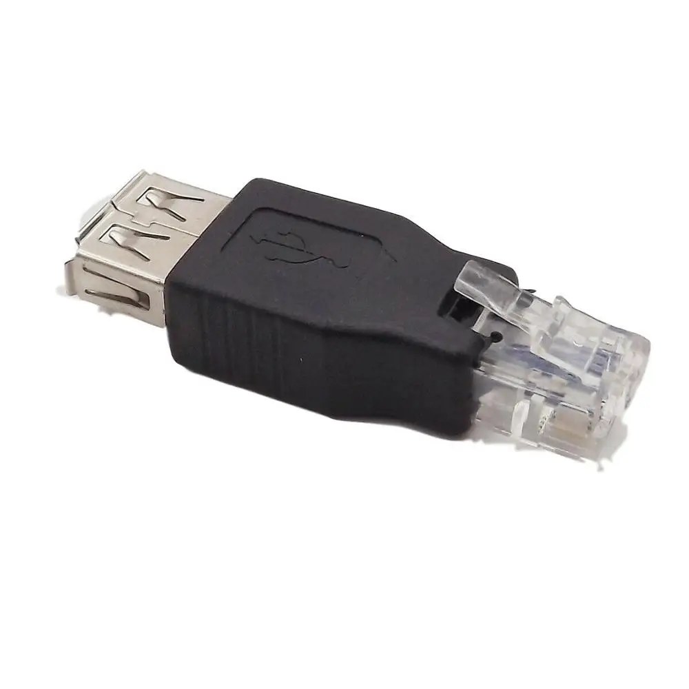 USB 2.0 A Female To RJ11 4Pin 6P4C Male Ethernet Network Phone ...