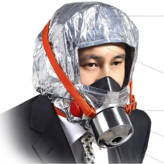 emergency fire escape smoke hood