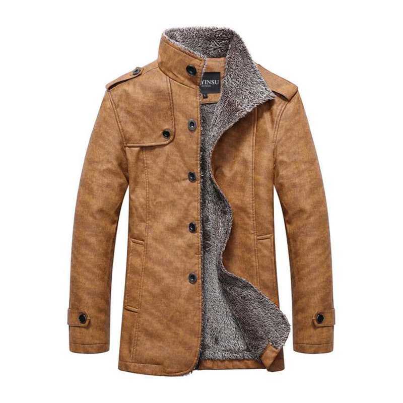 Bomber Tactical PU Leather Jacket Military Men Coats Windbreaker ...