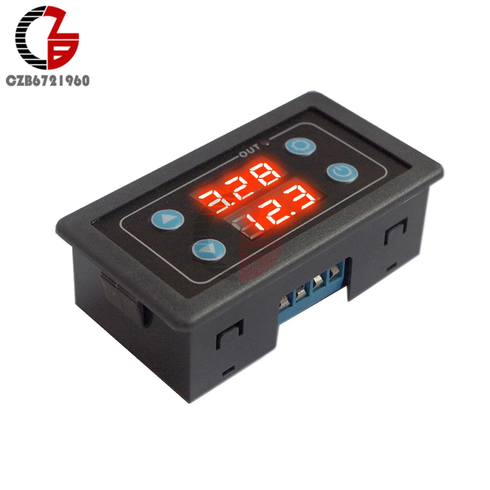 5V 12V 24V 110V 220V Digital Time Relay Module Dual Display Time Delay ...