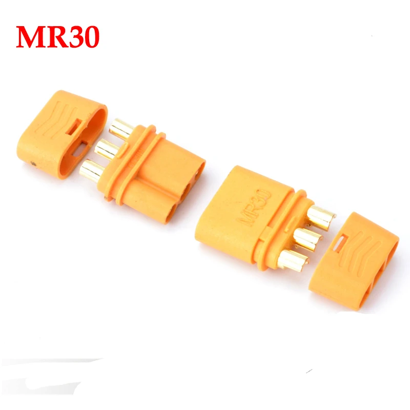 1 Pair MR30 Connector Plug With Sheath Female & Male for RC Lipo ...