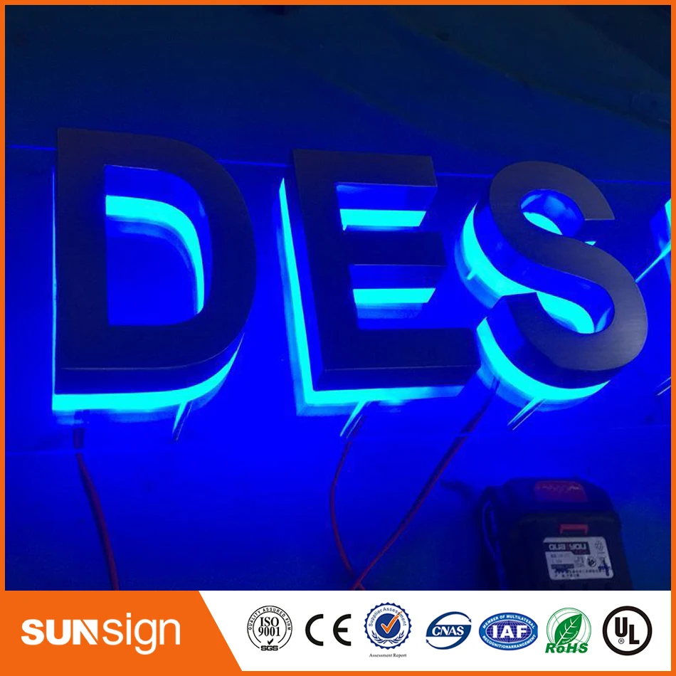 popular led backlit channel letter signs decorative metal led alphabet ...