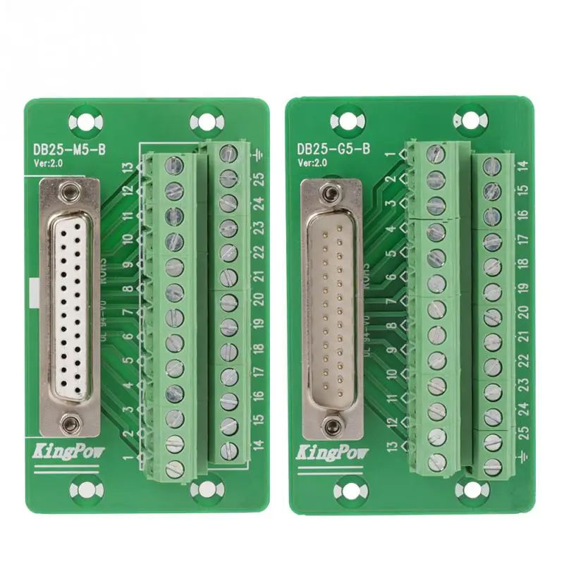 DB25 DIN Rail Mount Interface Module Connector Terminal Breakout Board ...