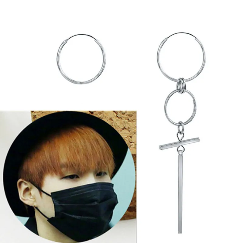 2017 V BTS Earrings DNA Korean Earrings Long Men Bangtan Boys V DNA ...