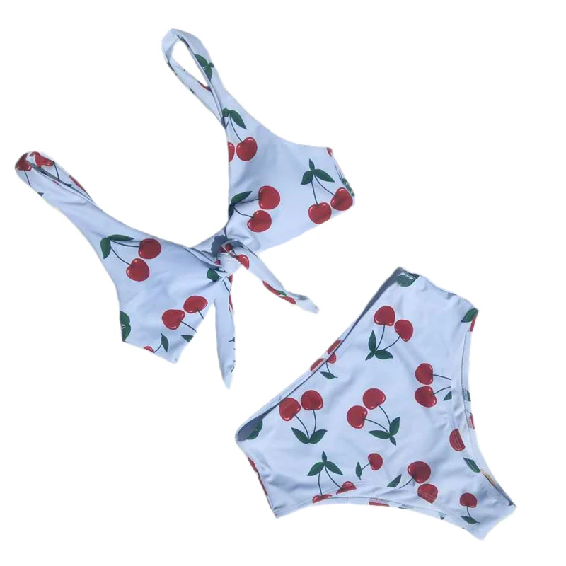 2018 Sexy Women Swimsuit Swimwear Halter Top Plaid Brazillian Bikini
