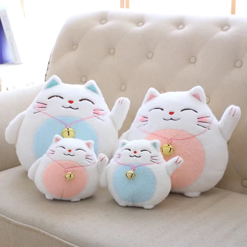 New Cartoon Fortune Cat Plush Baby Toys Stuffed Lucky Cat Plush Animals ...