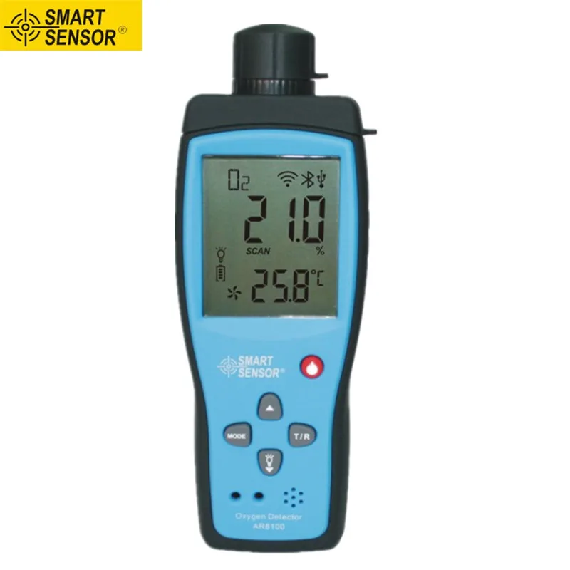 Smart Sensor Ar8100 Handheld Precision Oxygen Detectors O2 Meter In Gas