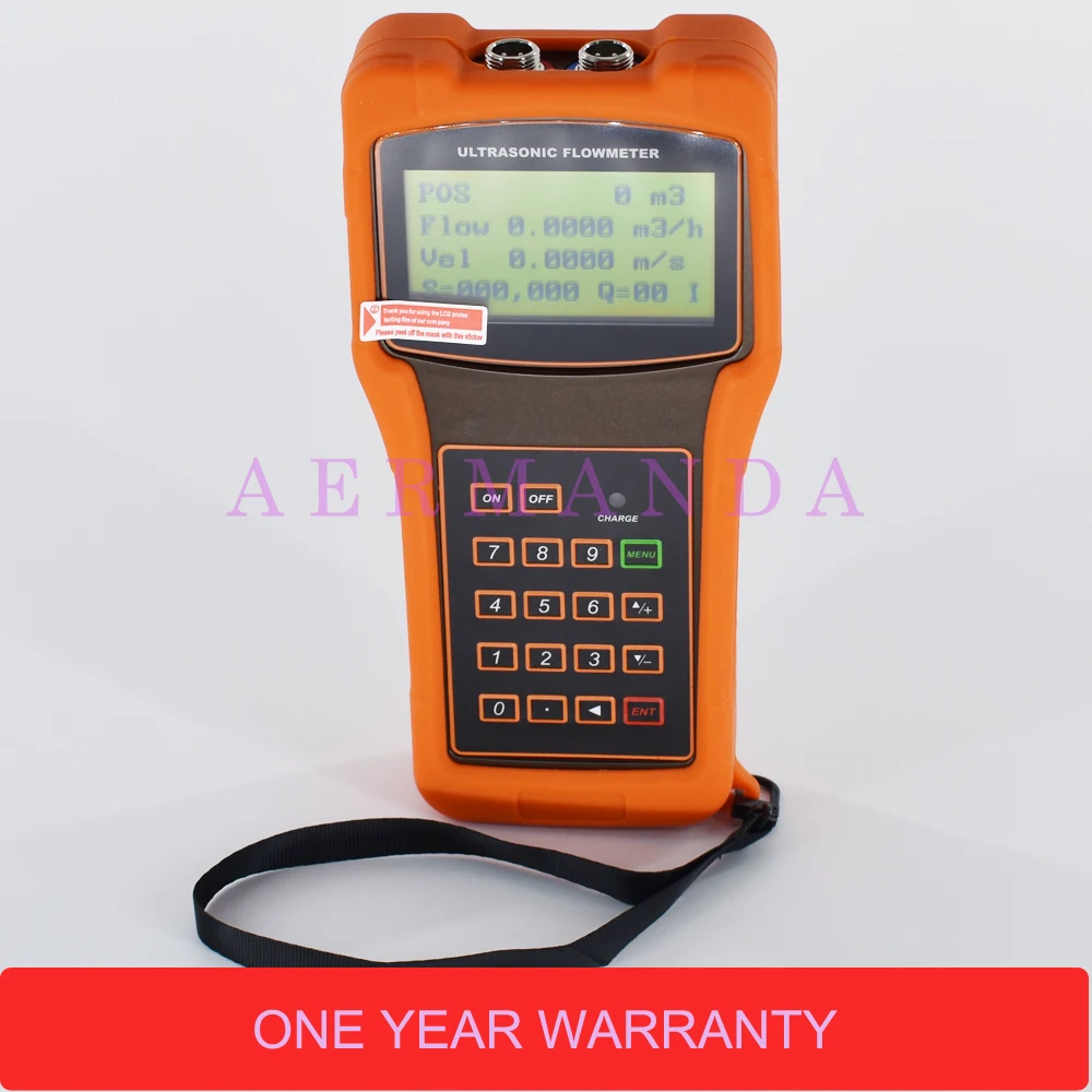 Handheld Ultrasonic Liquid Flow Meter TUF 2000H DN50 700mm Digital ...