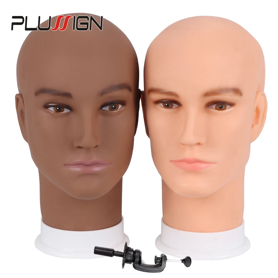 Plussign Realistic Plastic Male Mannequin Model Dummy Head For Hat/ Wig ...