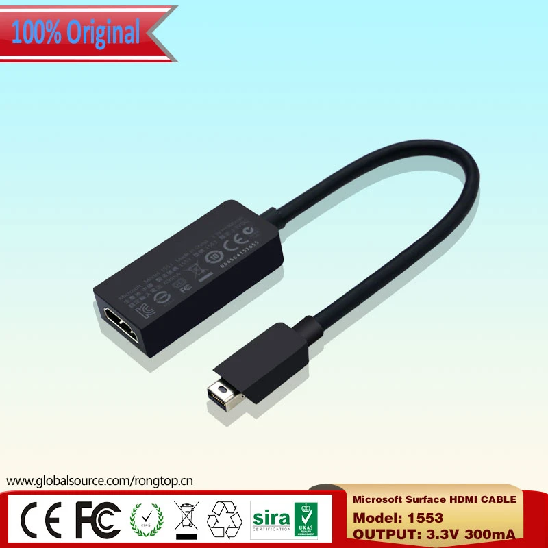 Original Microsoft Surface Mini Dp Display Port To Hdmi Adapter Cable ...