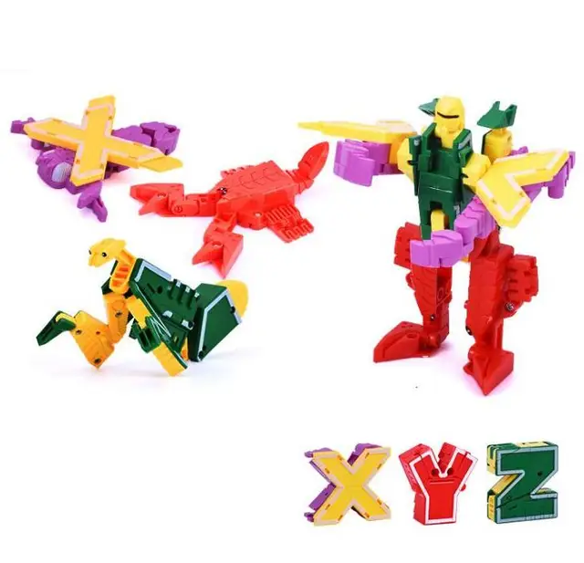 26 English Letter Transformation Alphabet Robot Animal Creative ...