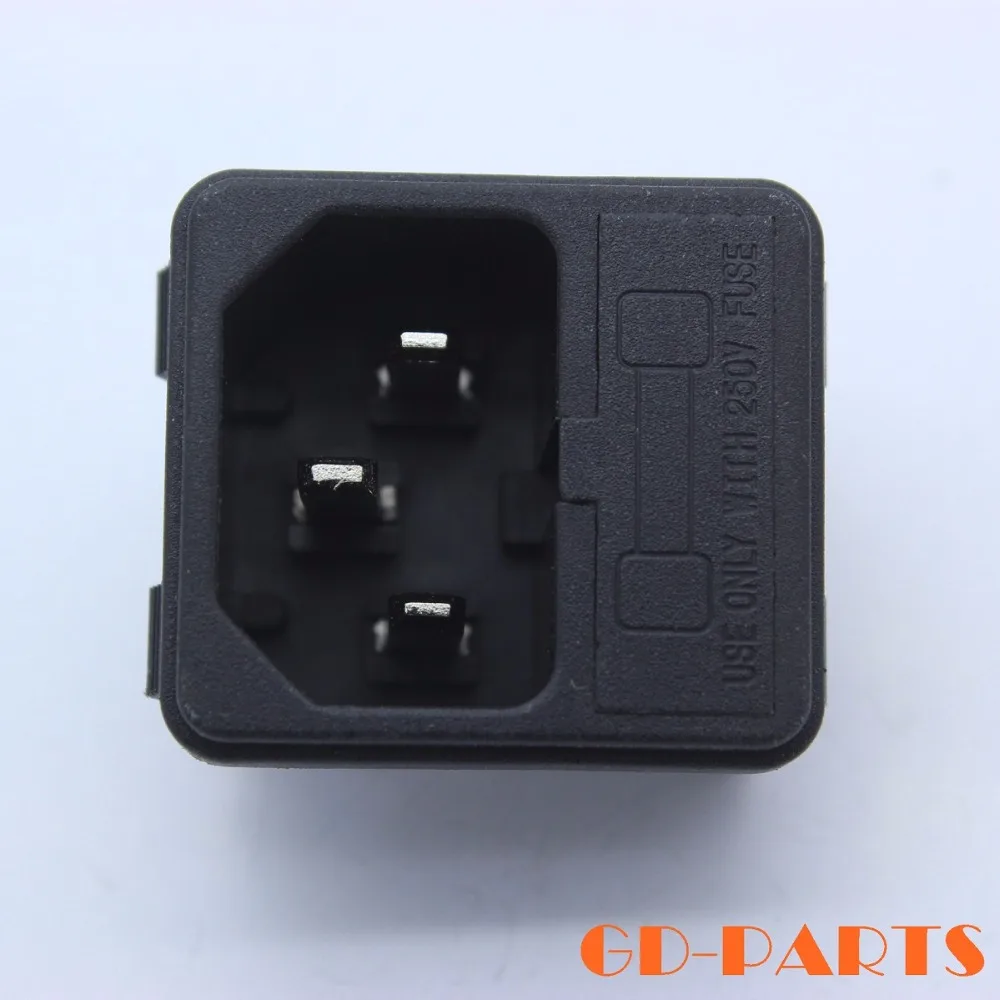 Iec320 C14 Male Mains Ac Power Cord Inlet Socket Receptacle Connector ...