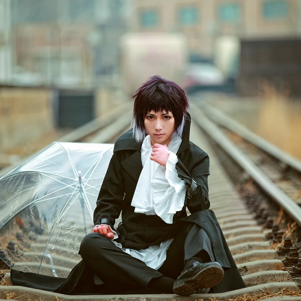 Bungo Stray Dogs Ryunosuke Akutagawa Cosplay Anime Port Mafia Polyester ...