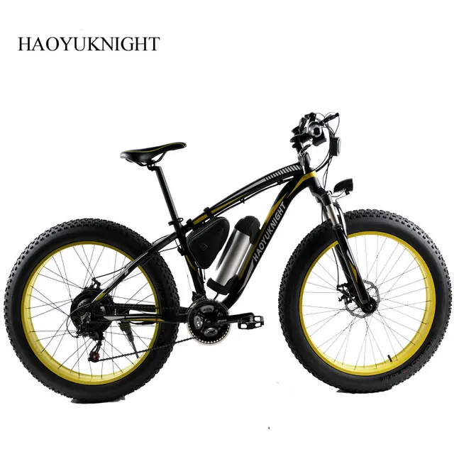 Best Offers HAOYU KNIGHT Electric Bike Powerful Fat Tire Electric ...