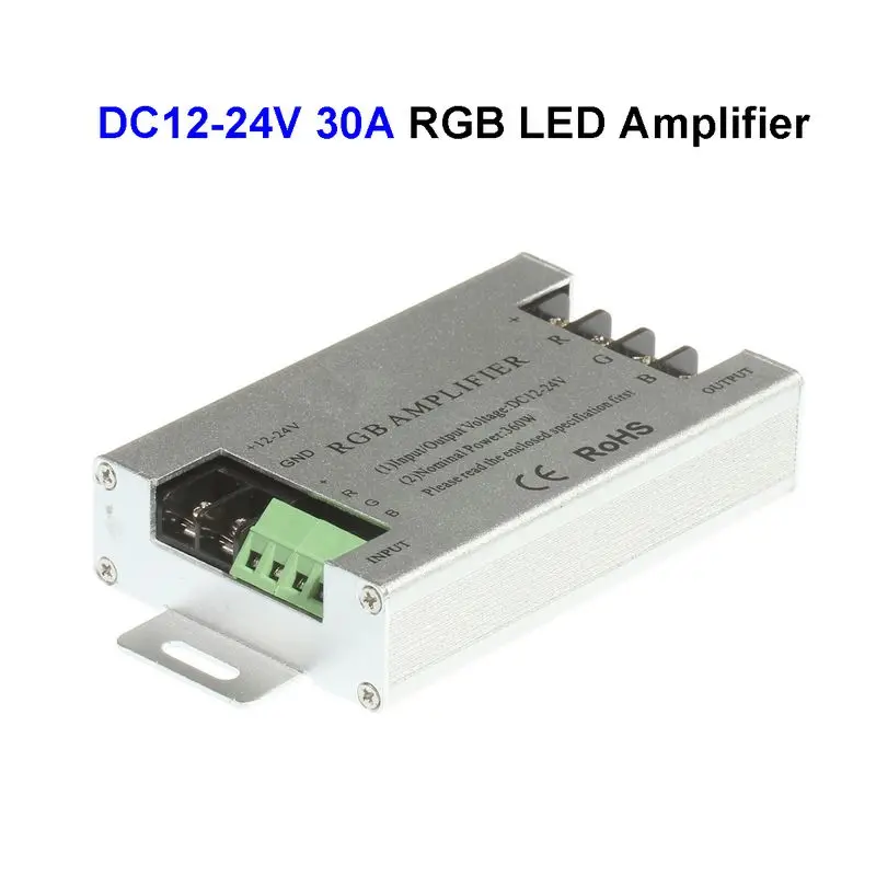 15pcs 12V /24V 30A RGB LED Signal Amplifier Controller For SMD 3528 ...
