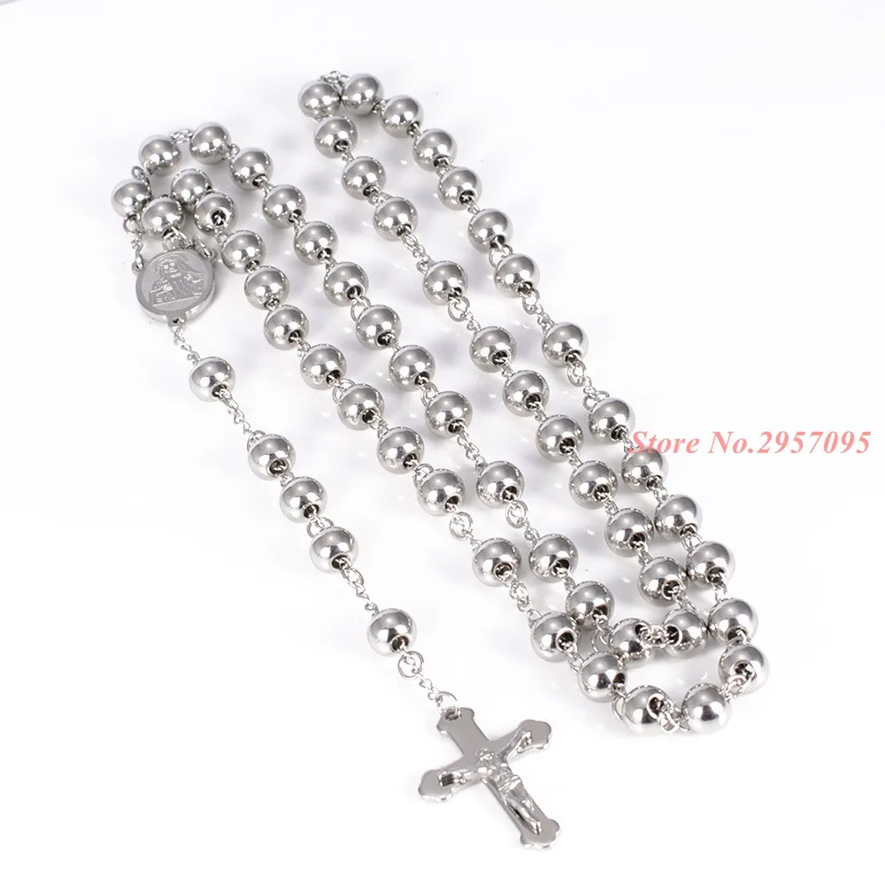 4/6/8/10MM Classic Womens Mens Necklace Stainless Steel Silver Color ...