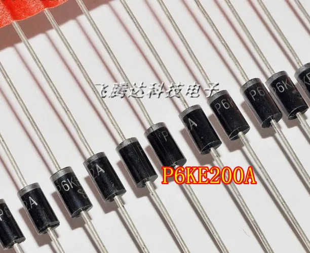 100PCS 200 v unidirectional TVS transient suppression diodes P6KE200A ...