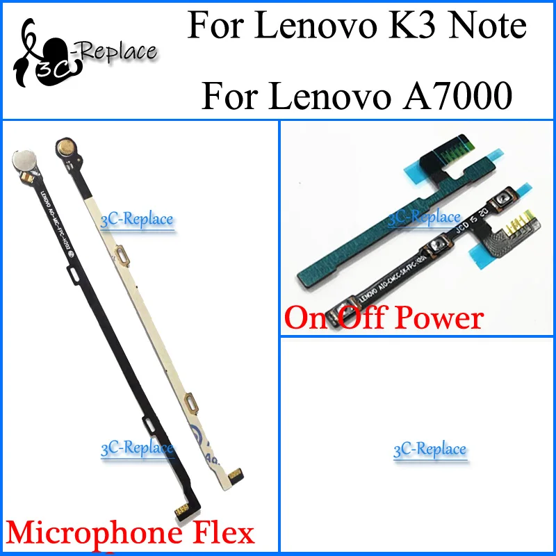 Para lenovo k3 nota K50 T5 K50 t3s/lenovo a7000 microfone fpc mic fio ...