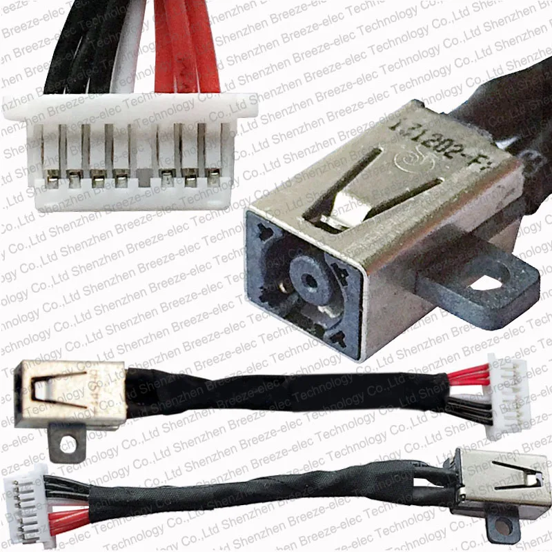 Dc Power Jack With Cable Socket Plug Port Replacement For Dell Inspiron ...