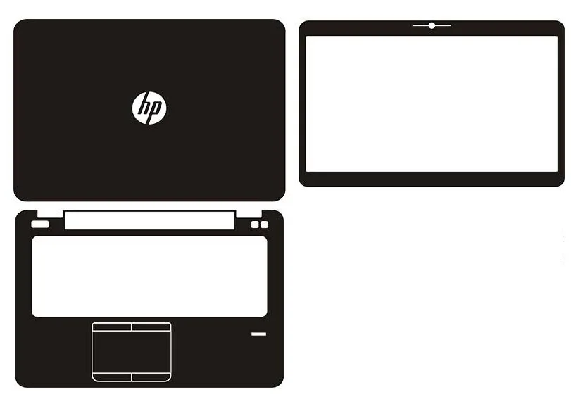 Laptop Carbon fiber Vinyl Skin Stickers Cover guard For HP Elitebook ...