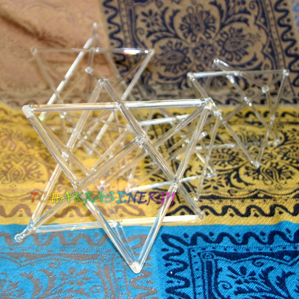 Magic Merkaba 8 inches crystal singing pyramid for healing energy ...